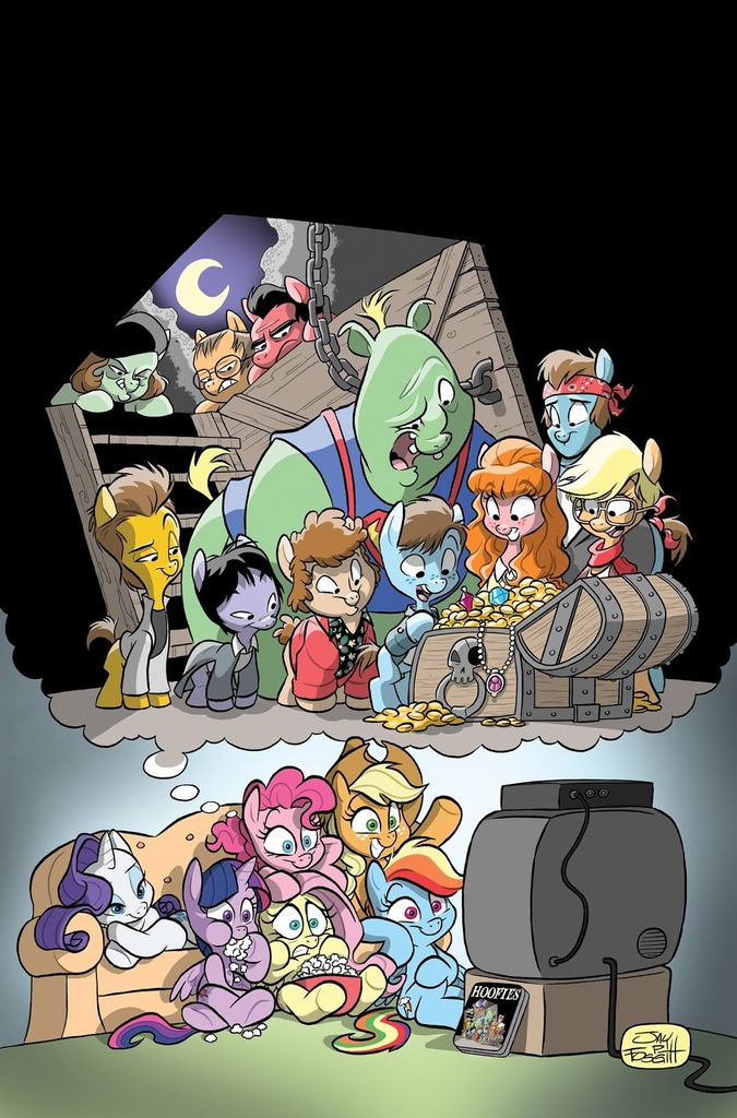 #1415769 - safe, artist:jay fosgitt, idw, applejack, fluttershy, pinkie ...