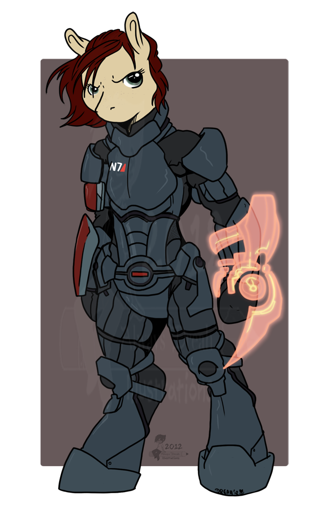 #1402577 - safe, artist:rottingroot, pony, armor, bipedal, commander ...