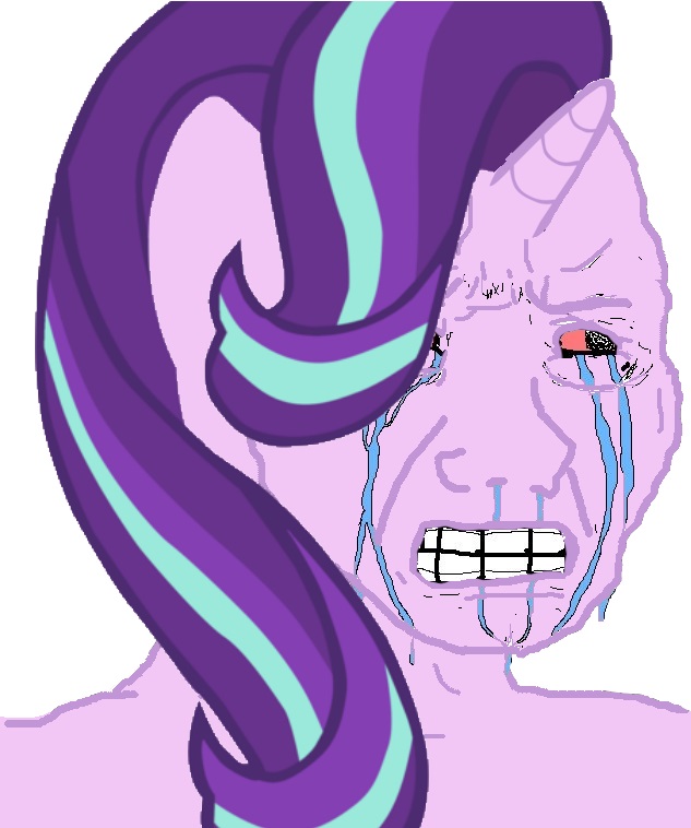#1416653 - safe, starlight glimmer, g4, 4chan, angry, crying, male ...