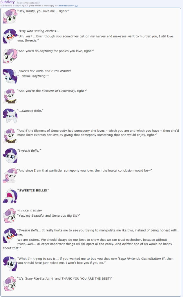 #1418166 - safe, artist:dziadek1990, rarity, sweetie belle, g4 ...