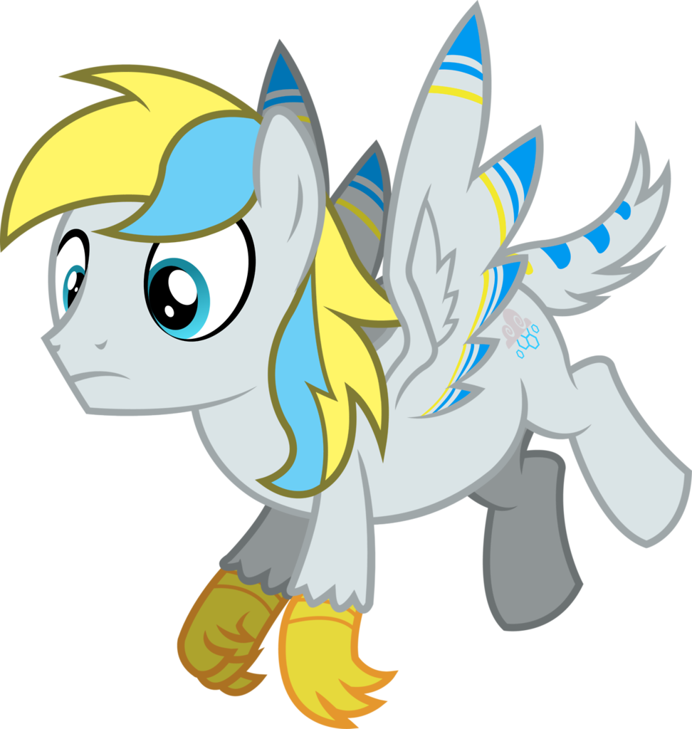 #1420255 - safe, artist:outlawedtofu, oc, oc only, oc:cirrus sky, hippogriff, simple background ...