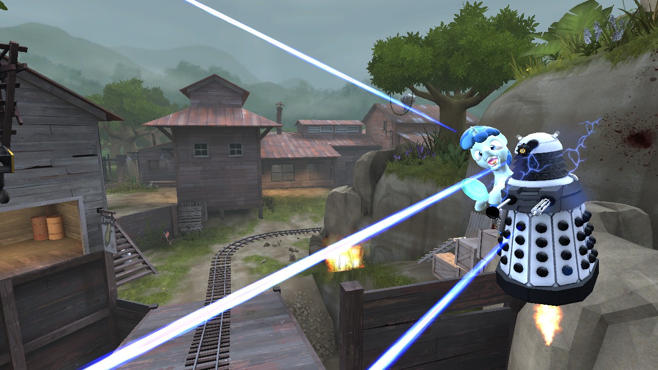 #1423510 - safe, artist:horsesplease, party favor, g4, 3d, crossover ...