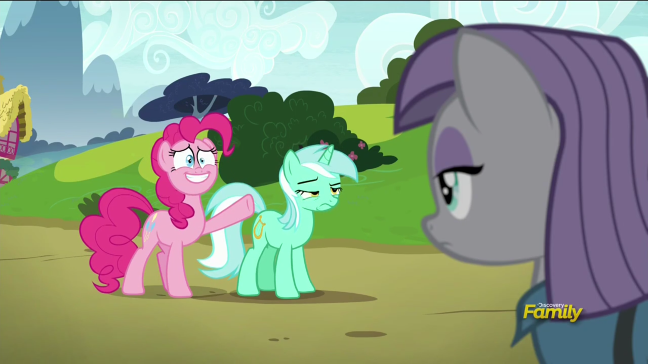 #1424365 - safe, screencap, lyra heartstrings, maud pie, pinkie pie ...