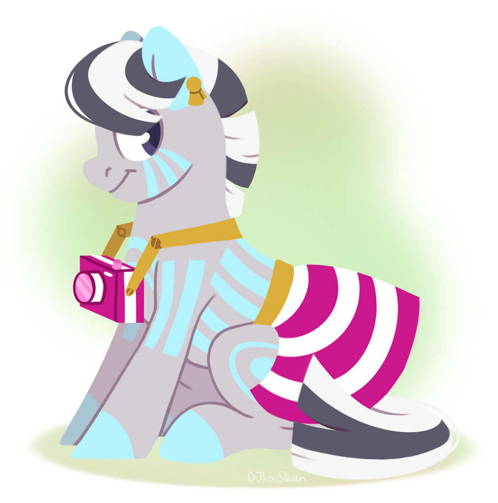 #1404677 - safe, artist:djkaskan, photo finish, zecora, earth pony ...