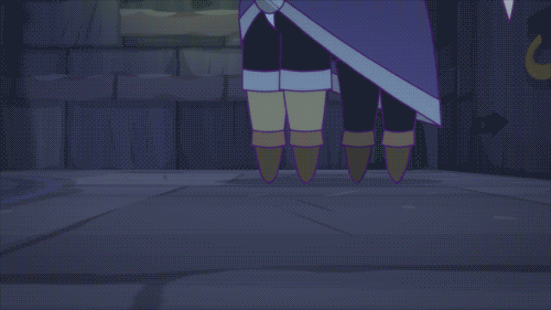 #1407109 - safe, artist:omegaozone, animated, cloak, clothes, dungeons ...