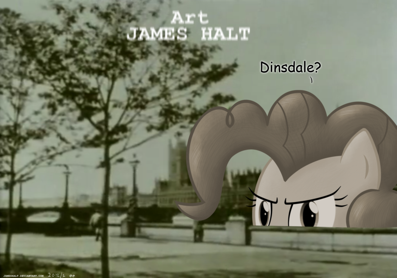 #1425963 - safe, artist:haltie, edit, pinkie pie, pony, dinsdale, giant ...