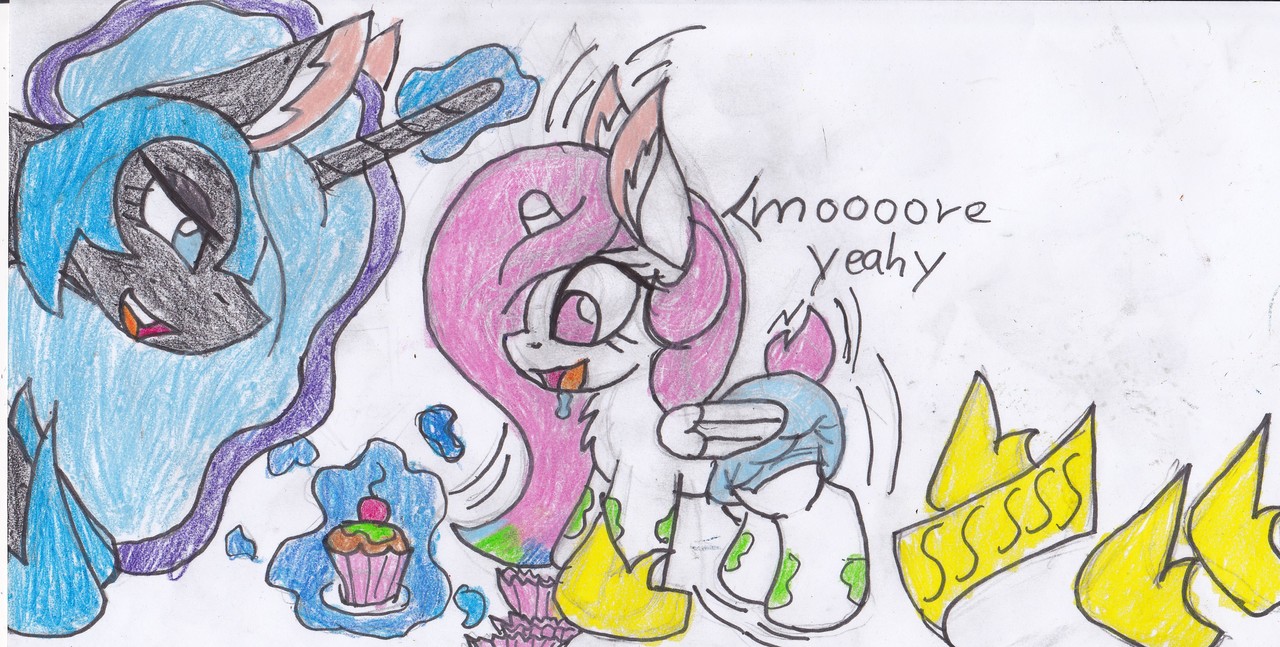 #1438690 - suggestive, artist:cuddlelamb, nightmare moon, princess ...