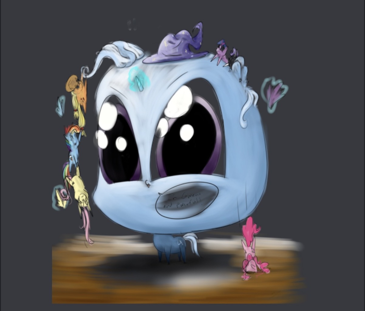 #1439888 - safe, artist:salterino, edit, applejack, fluttershy, pinkie ...