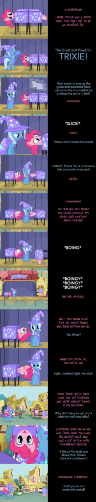 #1440825 - safe, artist:mlp-silver-quill, pinkie pie, trixie, pony ...