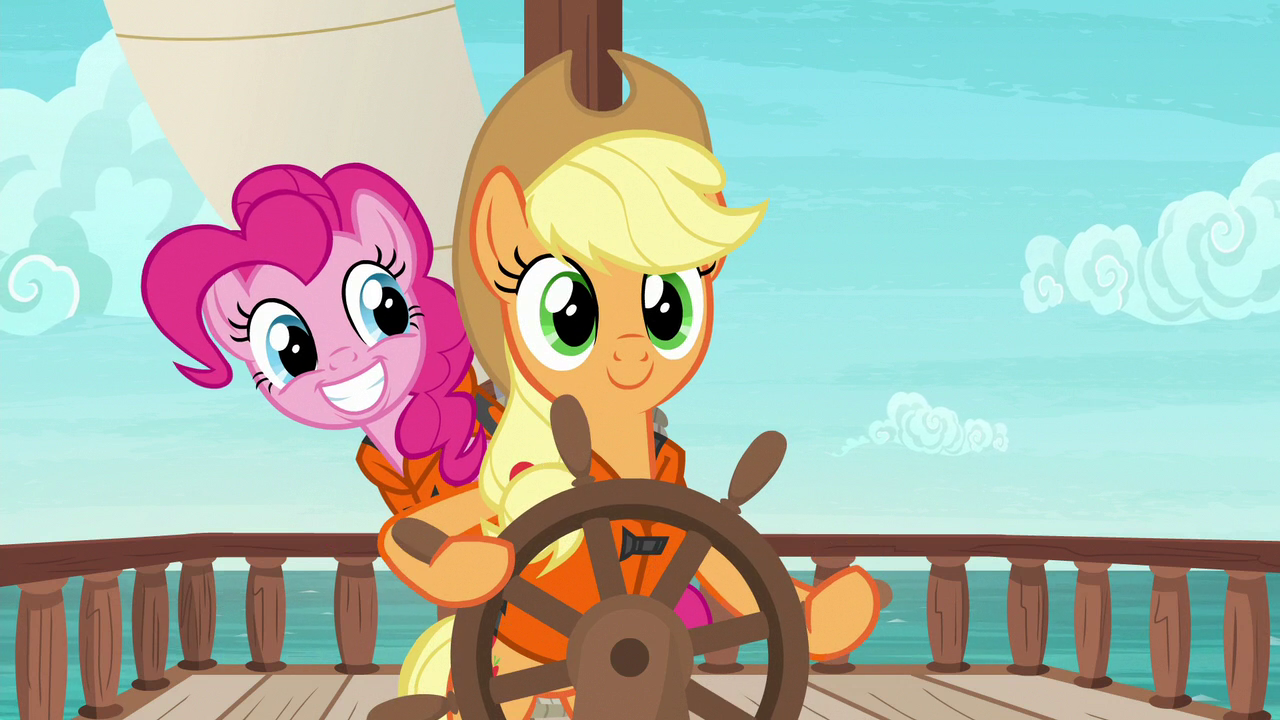 #1441540 - safe, screencap, applejack, pinkie pie, earth pony, pony, g4 ...