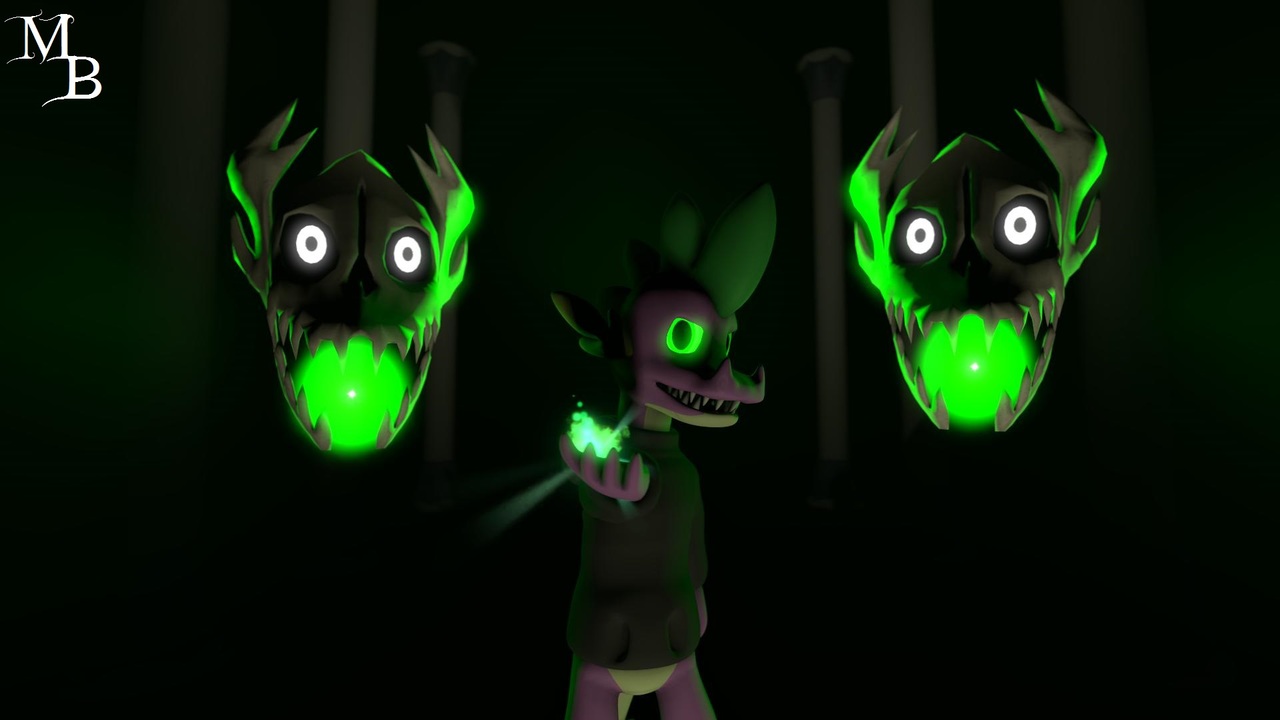 #1441623 - grimdark, artist:masteranimash1996, spike, dragon, bad time ...