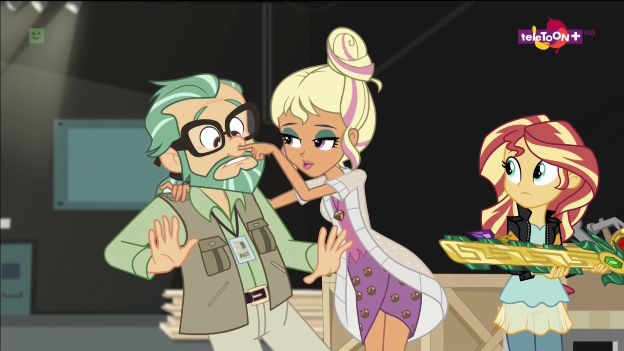 #1442233 - safe, screencap, canter zoom, chestnut magnifico, sunset ...