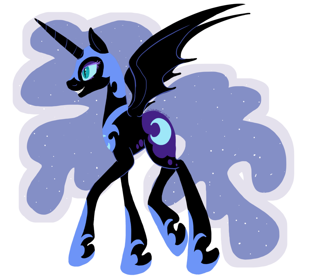 #1445104 - safe, artist:aurasinchaser, nightmare moon, alicorn, pony ...