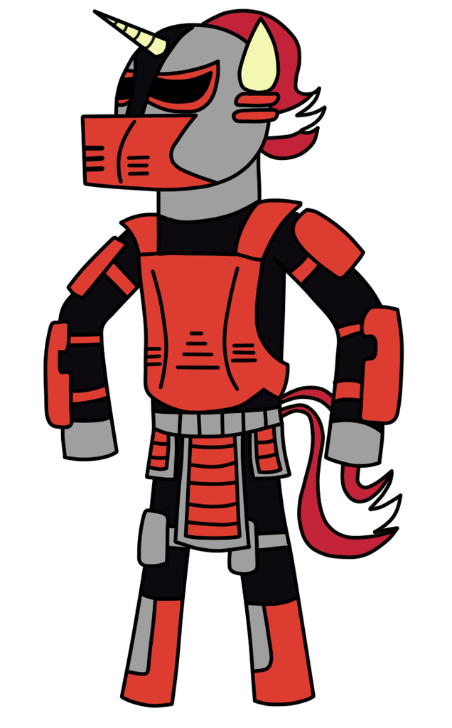 #1446606 - safe, artist:thecrucifieddevil, flam, cyborg, cyborg pony ...