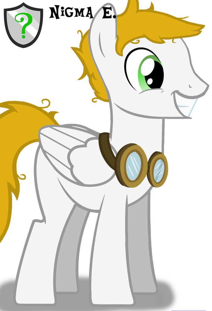 #1446814 - safe, artist:thatonefool, oc, oc only, oc:nigma e, pony, dc comics, edward nigma ...