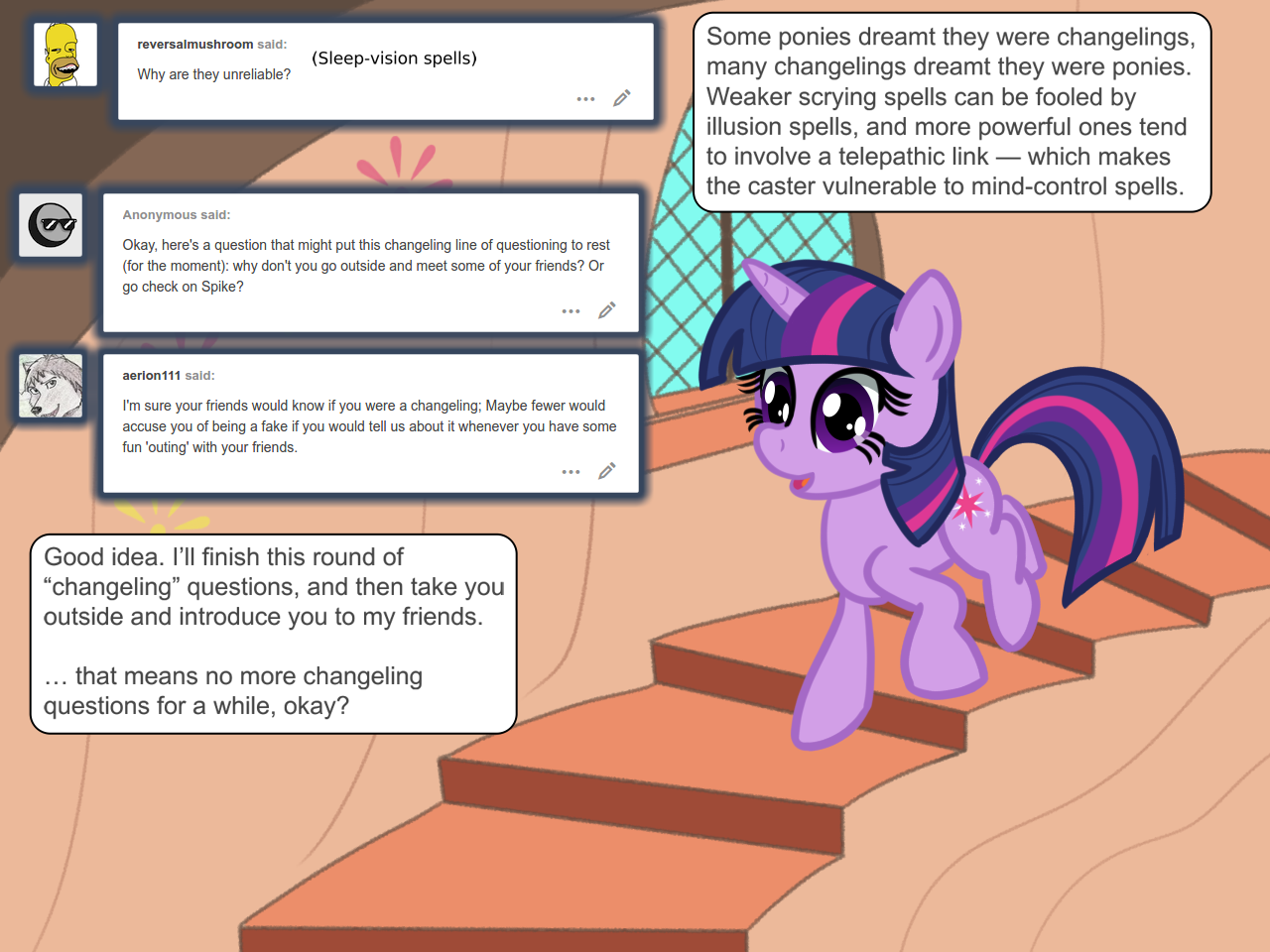 #1447089 - safe, artist:cybersquirrel, twilight sparkle, pony, g4, ask ...