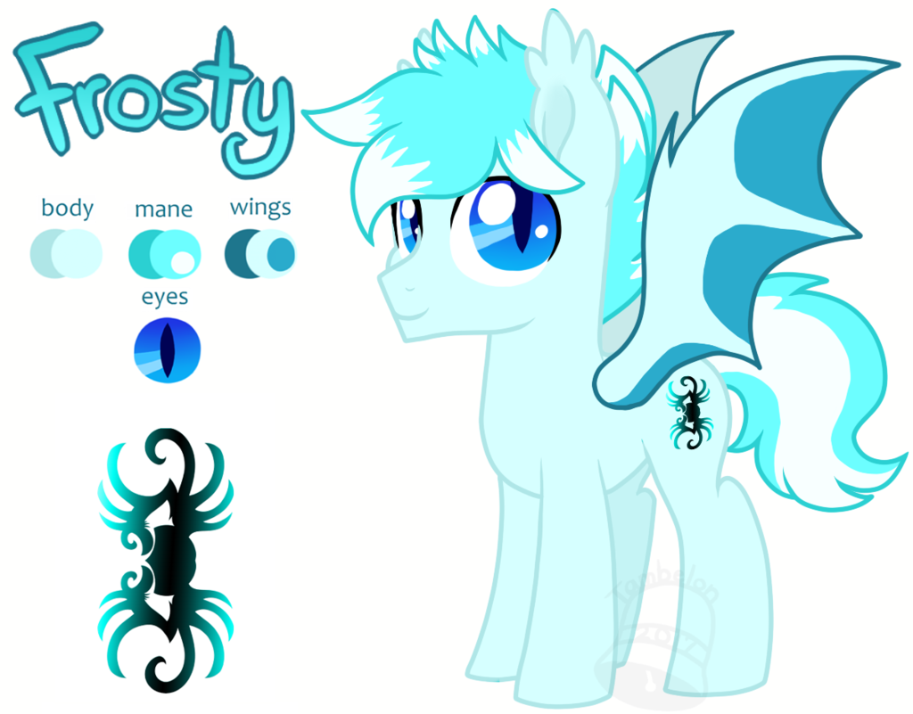#1449486 - safe, artist:tambelon, oc, oc only, oc:frosty, bat pony ...