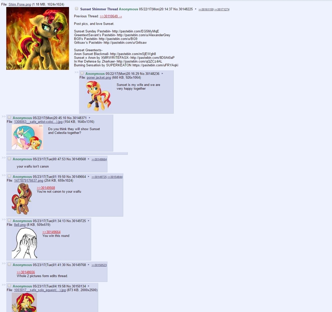 #1450911 - safe, princess celestia, sunset shimmer, oc, oc:anon, human ...