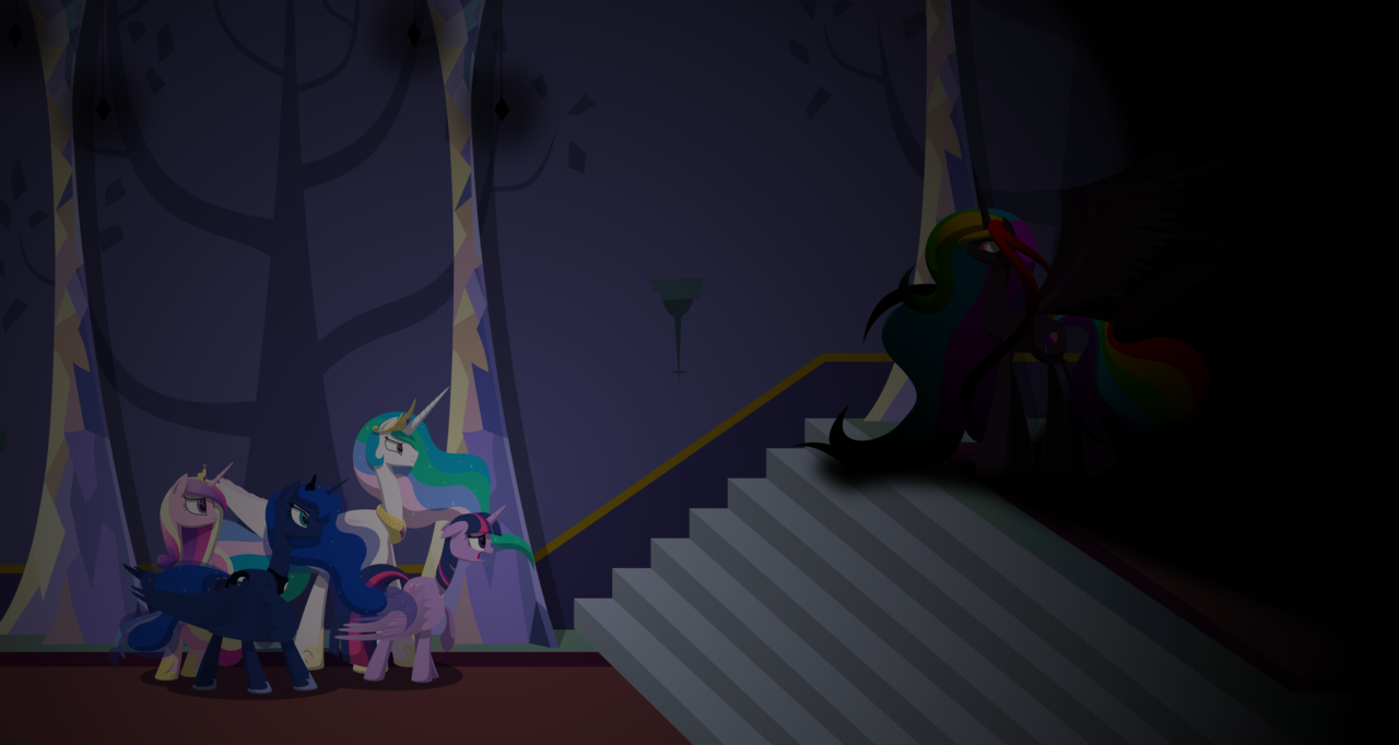 #1428147 - safe, artist:zacatron94, princess cadance, princess celestia ...