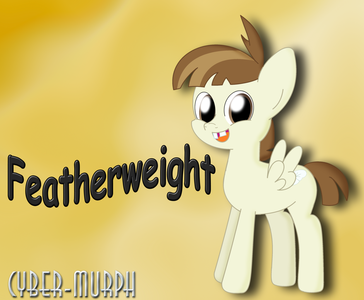 #1429179 - safe, artist:cyber-murph, featherweight, pony, g4, bucktooth ...