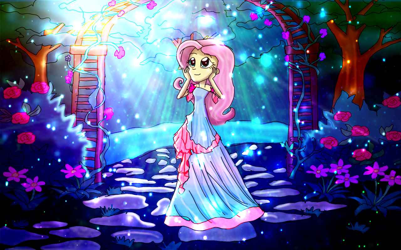 #1429659 - safe, artist:sarahmyriacarter, fluttershy, equestria girls ...