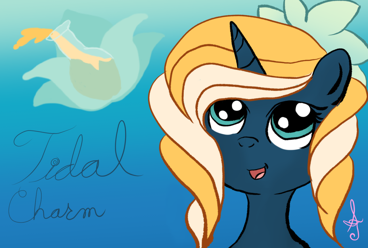 #1432581 - safe, artist:silversthreads, oc, oc only, oc:tidal charm ...