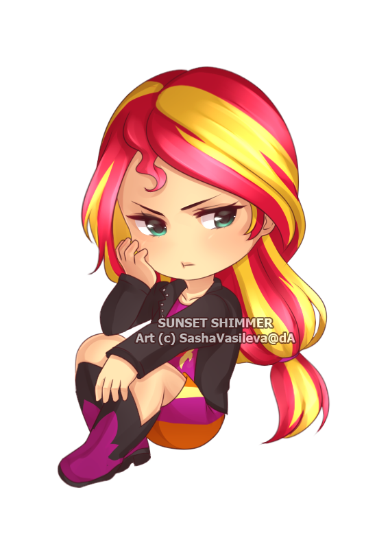 #1460848 - safe, artist:sashavasileva, sunset shimmer, equestria girls ...