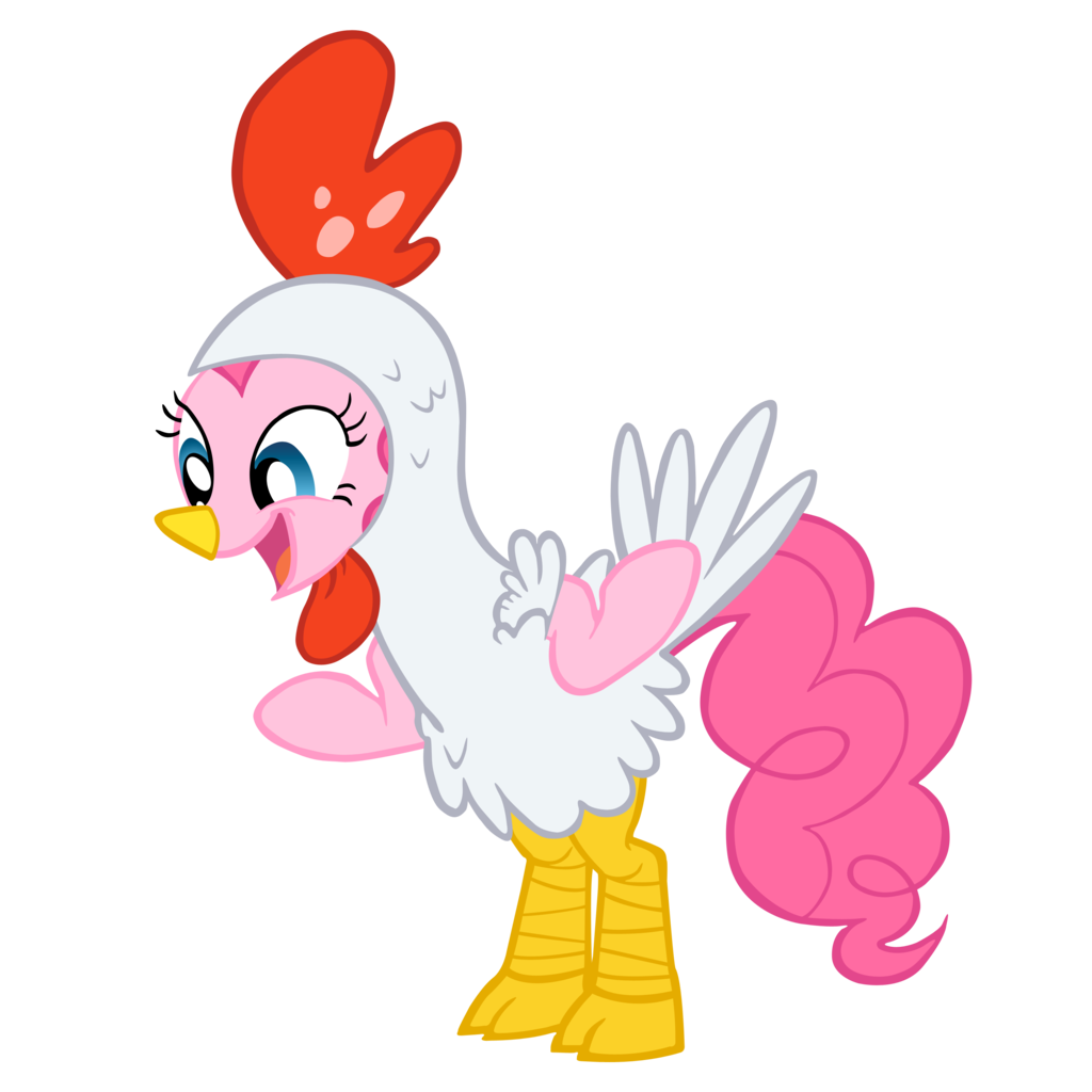 #1466147 - safe, artist:internationaltck, pinkie pie, chicken, earth ...