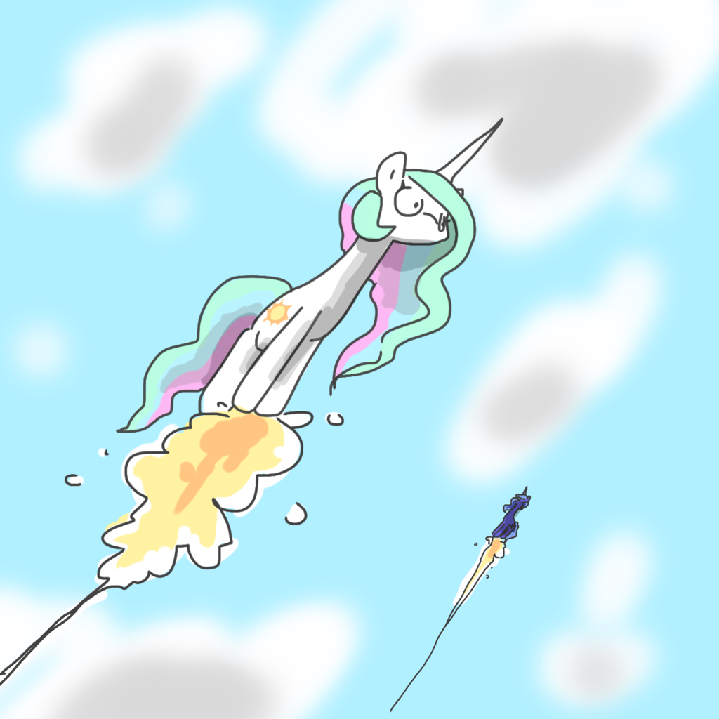 #1451903 - safe, artist:hotkoin, princess celestia, princess luna, pony ...