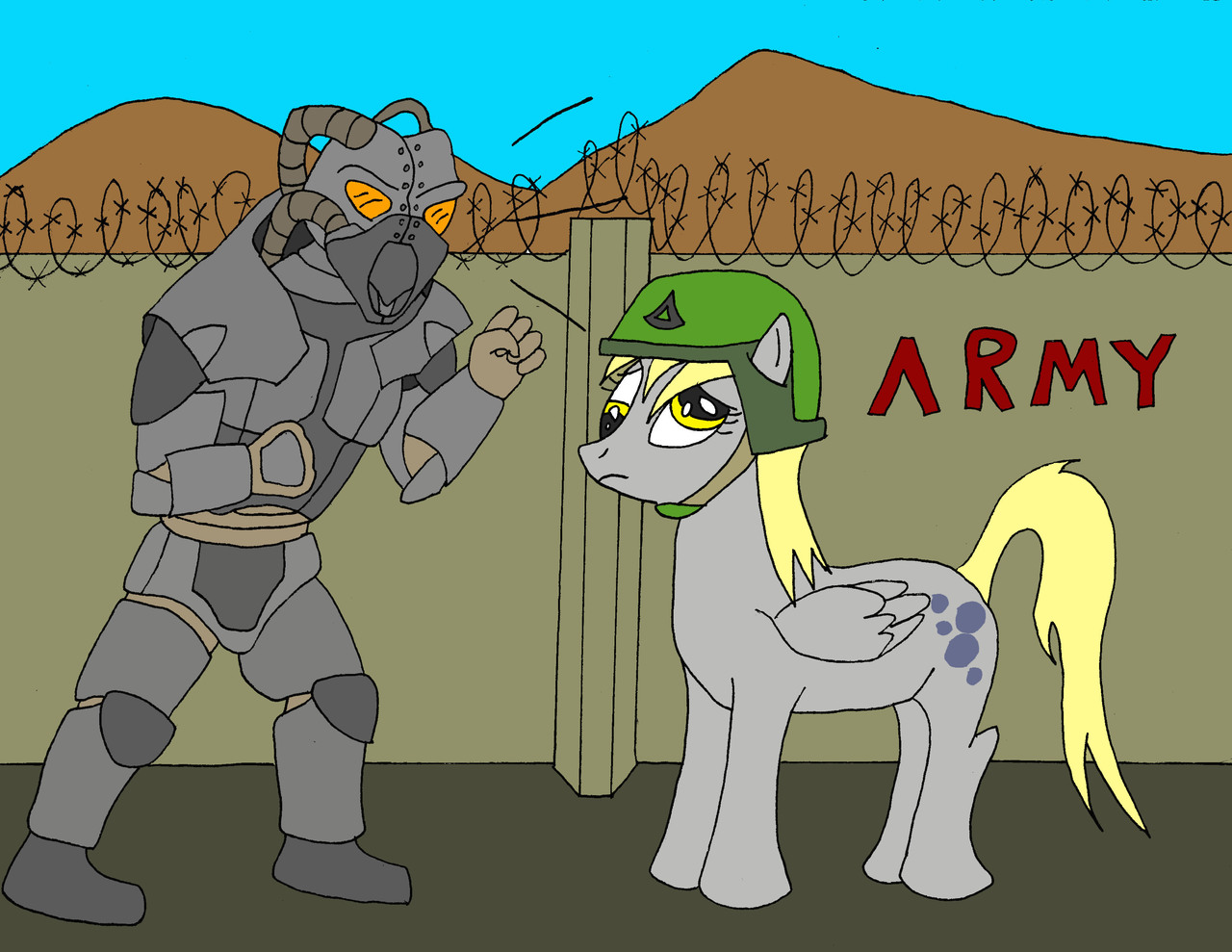 #1467520 - safe, artist:stupidprivate913, derpy hooves, pony, g4, arch ...
