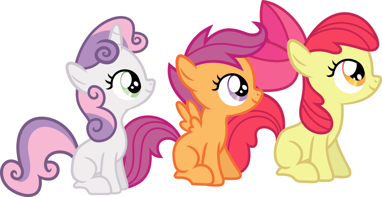 #1468110 - safe, artist:porygon2z, apple bloom, scootaloo, sweetie ...