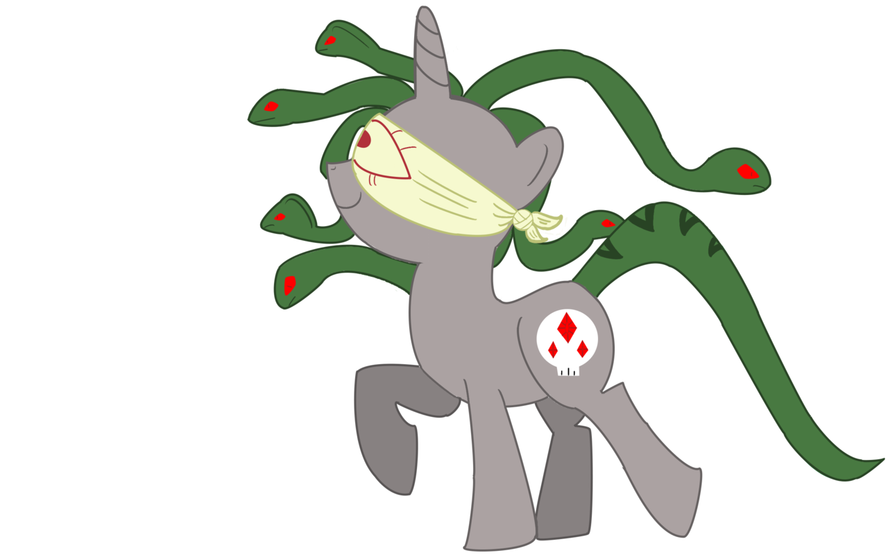 #1468474 - safe, artist:riygan, oc, oc only, oc:stone, gorgon, original ...