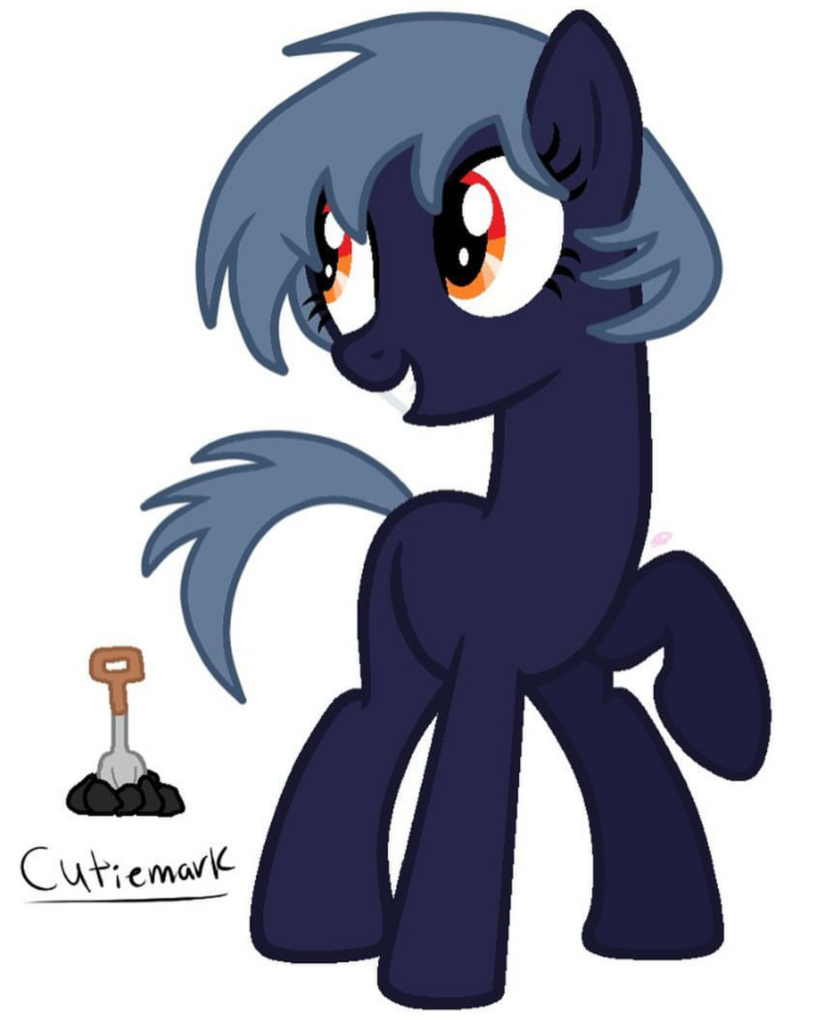#1468728 - safe, artist:pony_brony_art, oc, oc only, oc:coal dust, pony ...