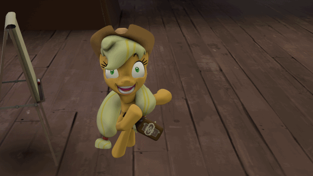 #1471612 - safe, applejack, pony, g4, 3d, animated, commercial, creepy ...