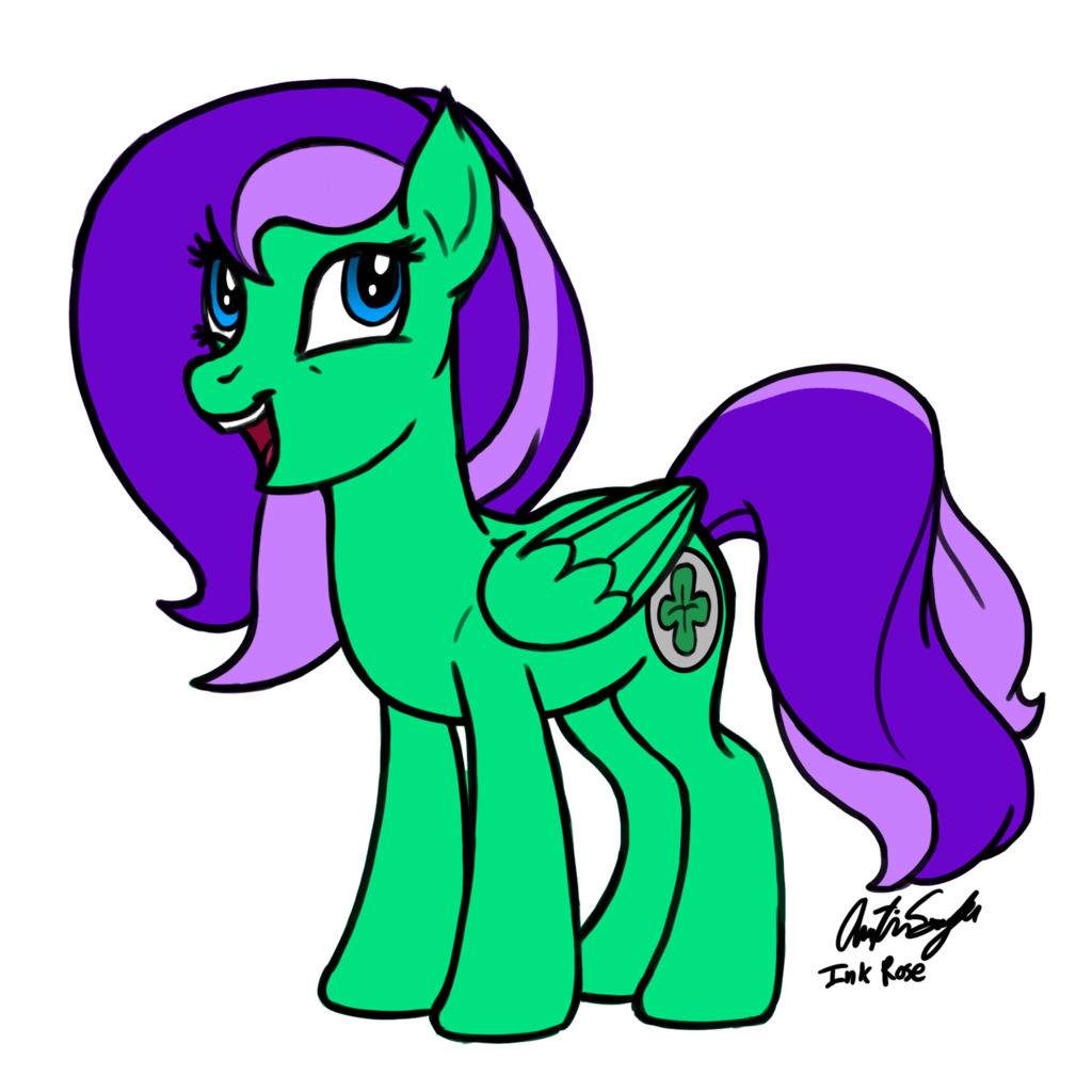 #1474000 - safe, artist:inkrose98, oc, oc only, oc:shamrock shine ...
