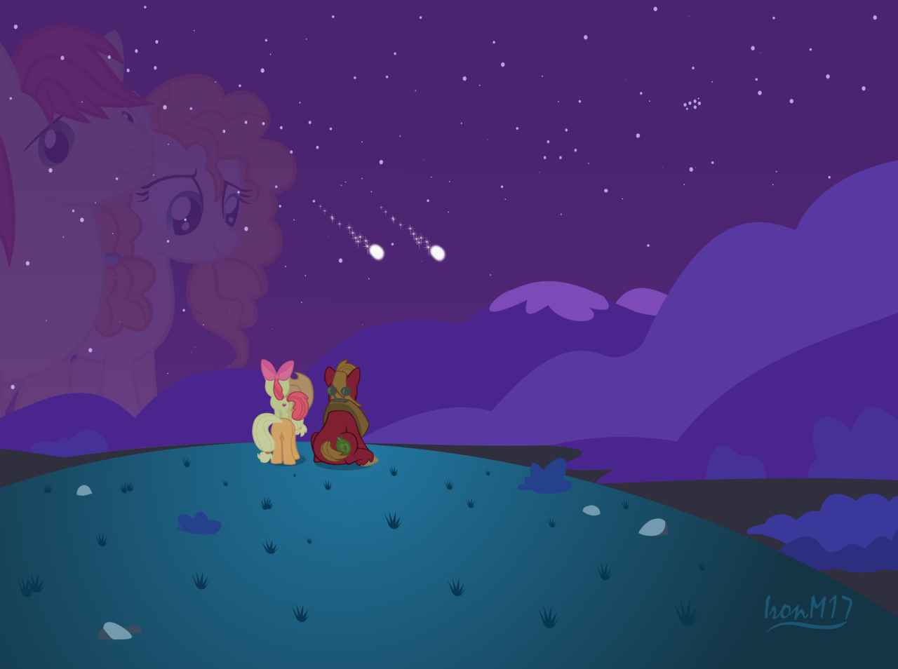 #1474506 - safe, artist:ironm17, apple bloom, applejack, big macintosh ...