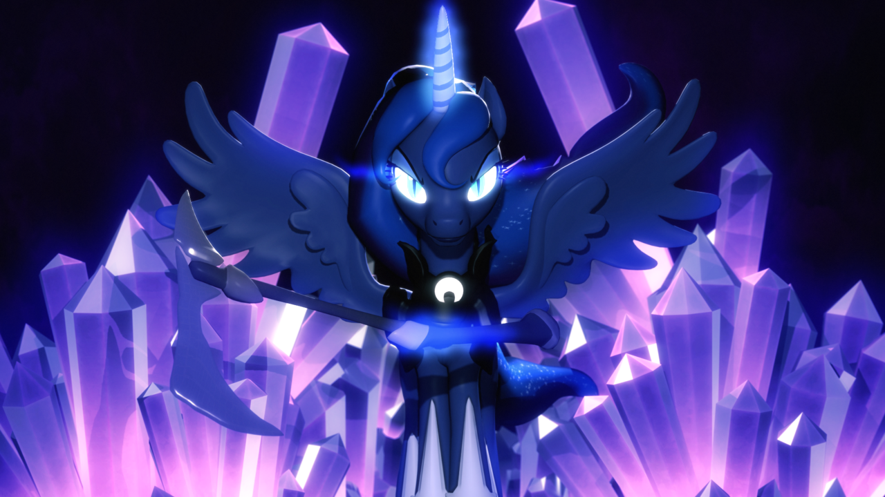 #1474573 - safe, artist:powdan, nightmare moon, princess luna, pony, g4 ...