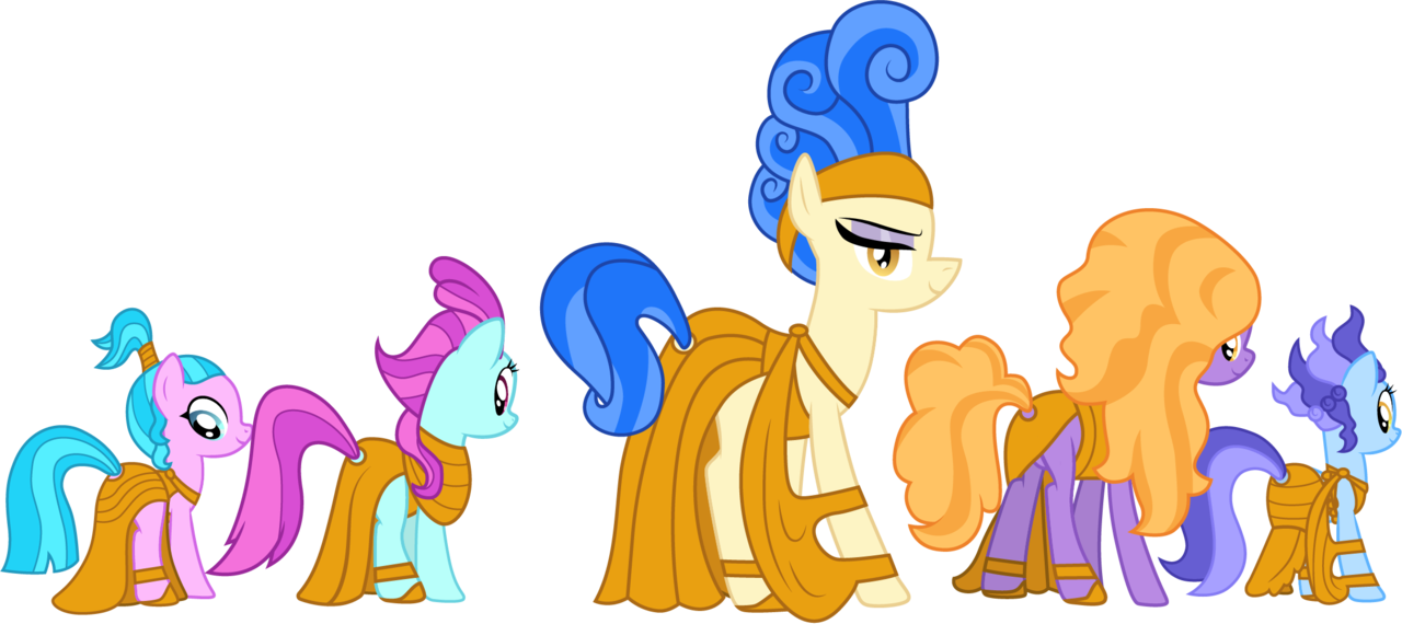 #1457294 - safe, artist:cloudy glow, blue cutie, foxxy trot, icy ...