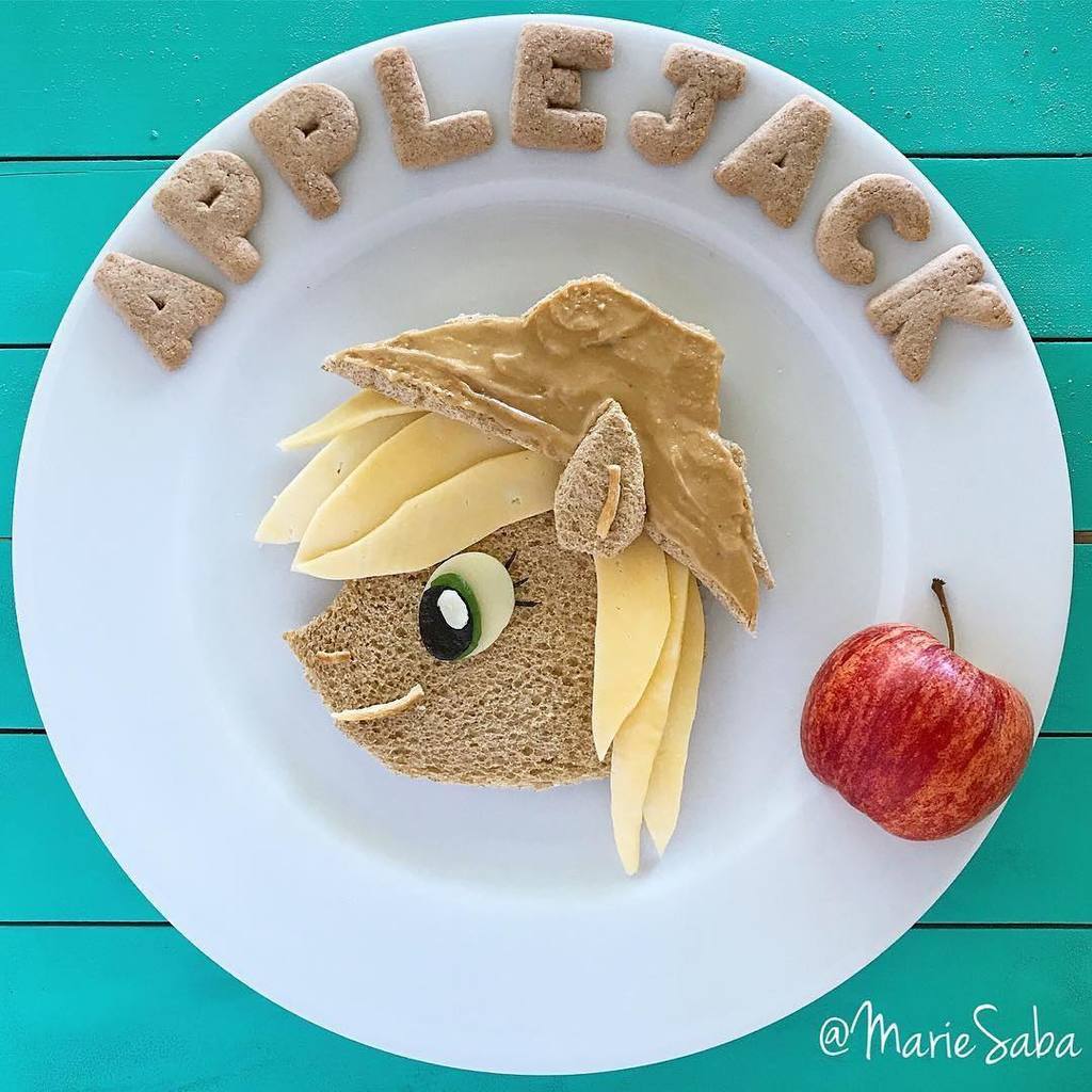 #1483551 - safe, applejack, earth pony, pony, g4, apple, food, food art ...