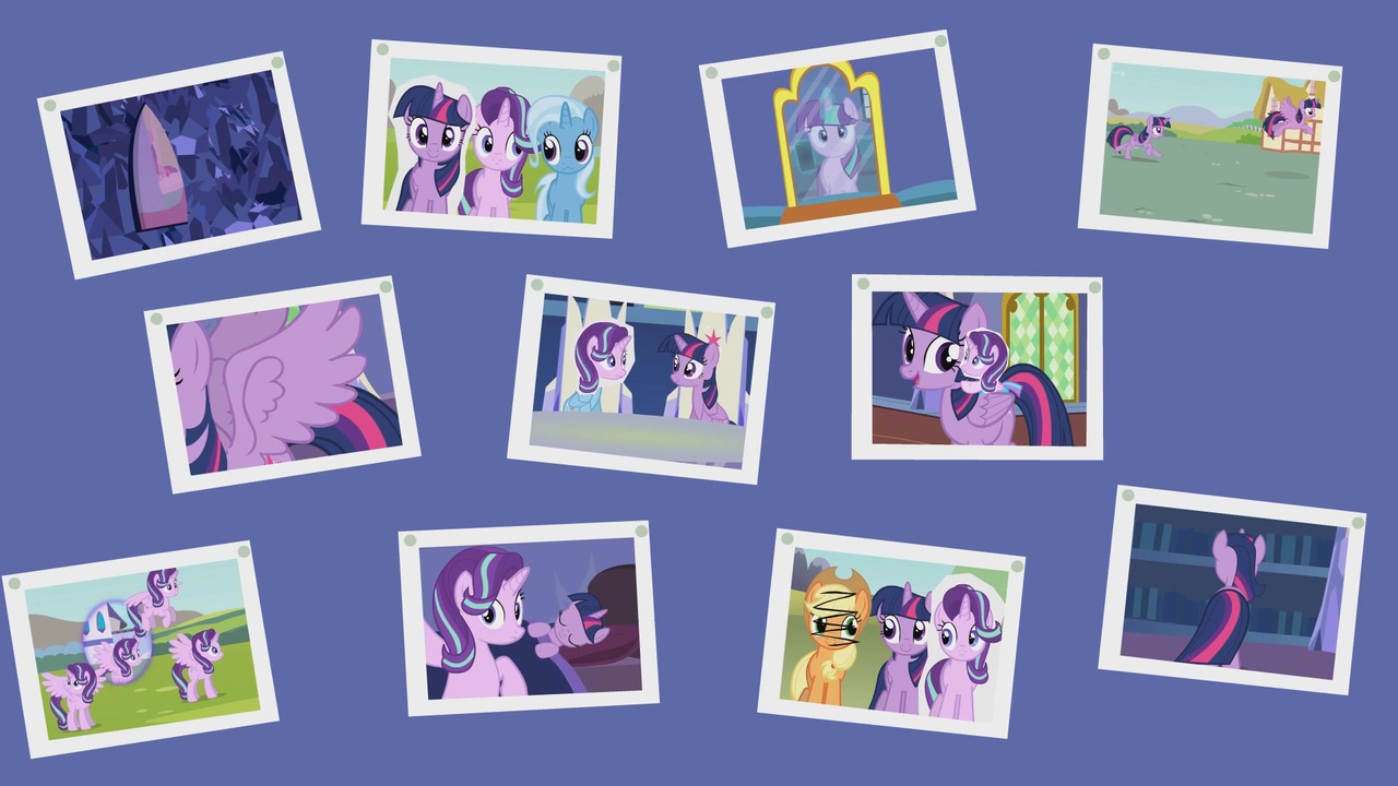 #1487822 - safe, artist:forgalorga, applejack, rainbow dash, starlight ...