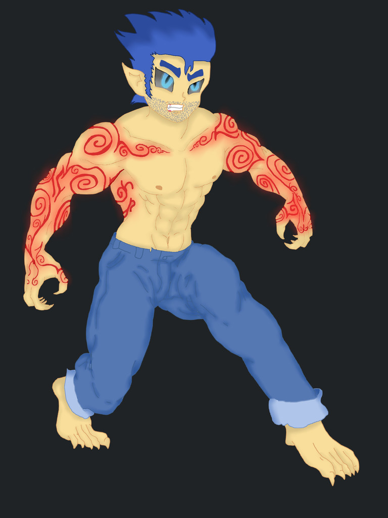 #1490331 - safe, artist:exgal, flash sentry, demon, equestria girls, g4 ...