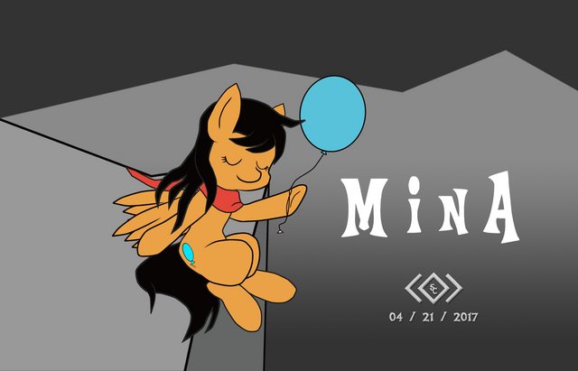 #1491470 - safe, artist:陳彥澄, oc, oc only, oc:mina, pony, balloon, solo ...