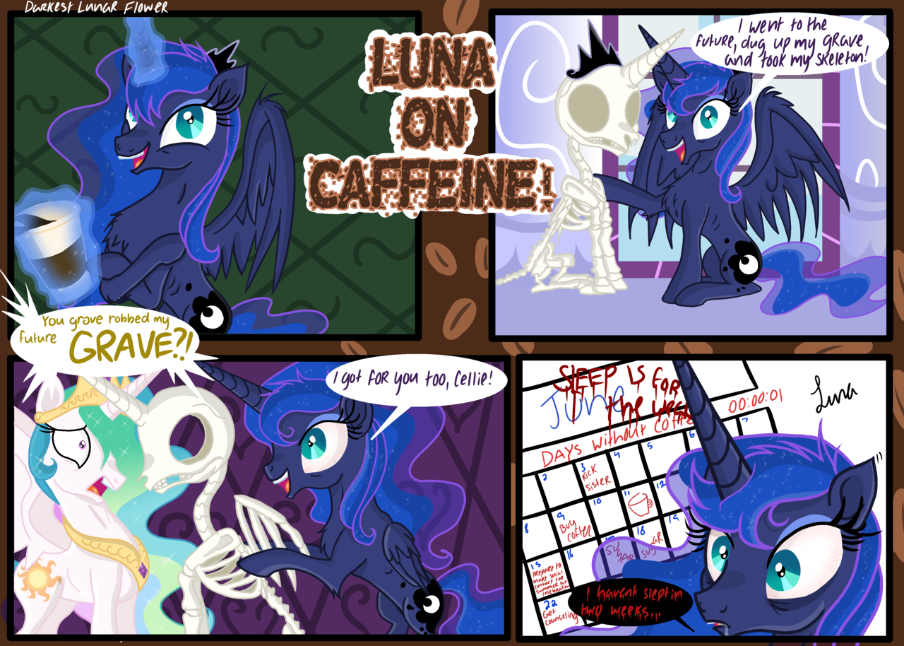 A caffeinated Luna is a creepy Luna. : r/MLPLounge