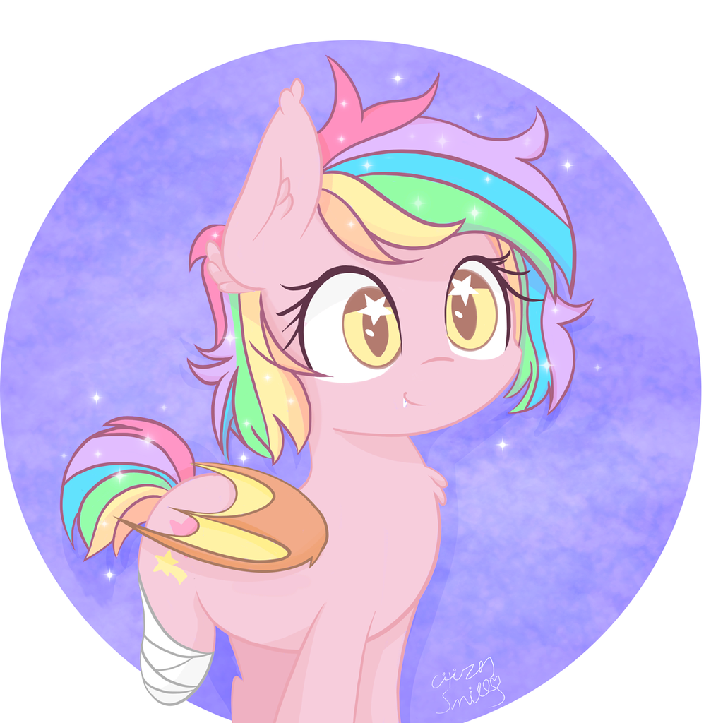 #1495657 - safe, artist:citizensmiley, oc, oc only, oc:paper stars, bat ...