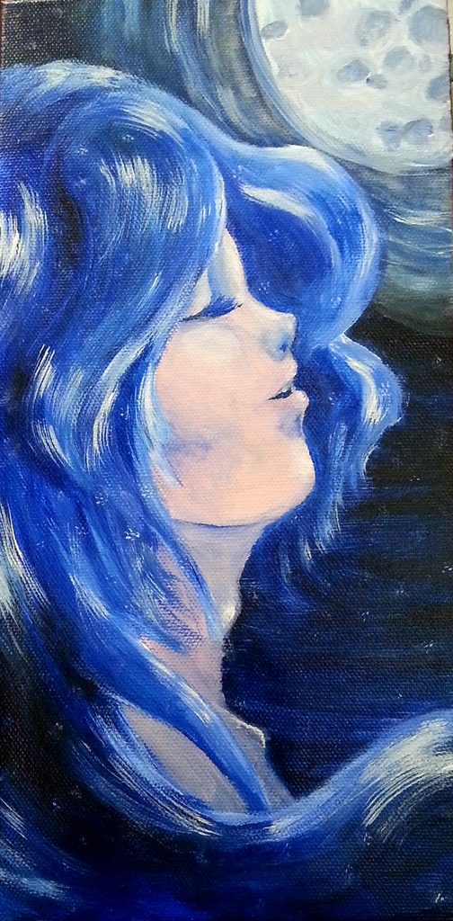 #1499269 - safe, artist:kenishra, princess luna, human, g4, eyes closed ...