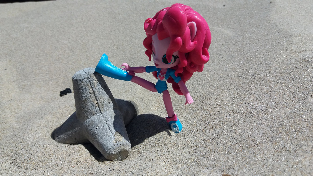 #1481396 - safe, artist:nightfly19, pinkie pie, equestria girls, beach ...