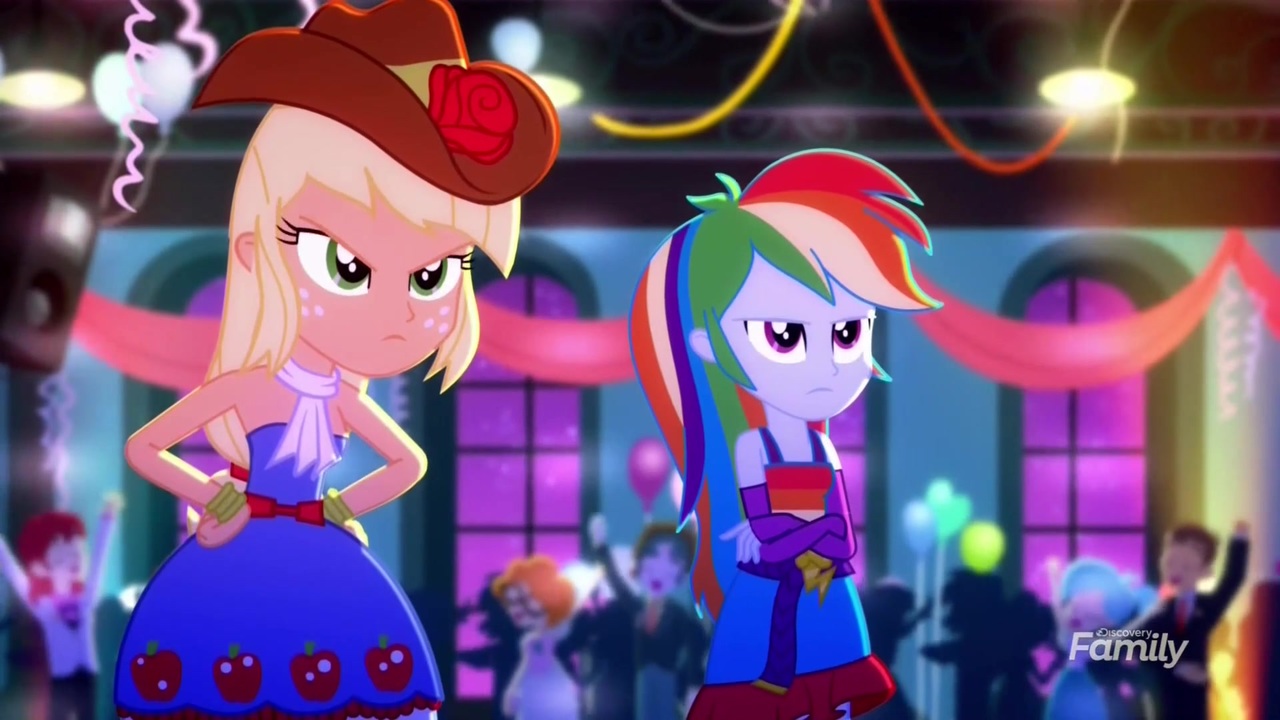 #1499942 - safe, screencap, applejack, rainbow dash, scribble dee ...