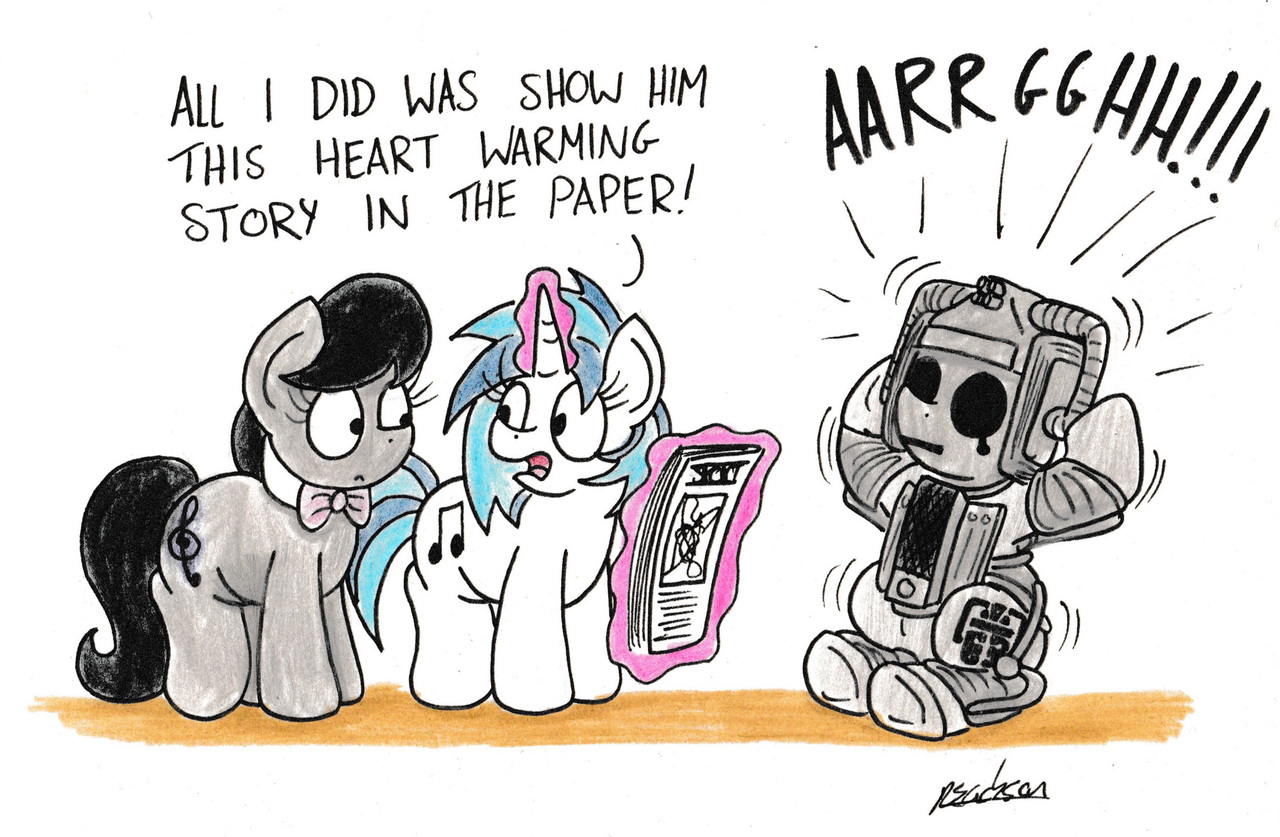 #1500457 - safe, artist:bobthedalek, dj pon-3, octavia melody, vinyl ...