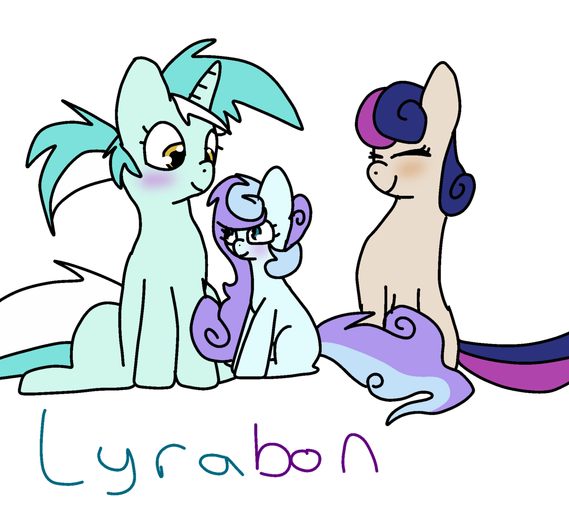 #1506892 - safe, artist:heart-magic-mlp, bon bon, lyra heartstrings ...