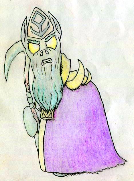 #1507245 - safe, artist:smt5015, lich, pony, undead, angry, beard ...